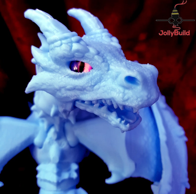 3D Printed DIY Articulated Elder Dragon Braqolie Detailed Braq - Etsy