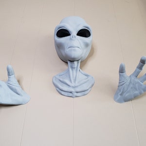 Alien Wall Art Mount 3d-printed Headphone Mount| Greys UAP UFO - Etsy