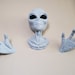 Alien Wall Art Mount 3d-printed Headphone Mount Greys UAP UFO - Etsy