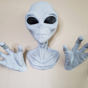 Alien Wall Art Mount 3d-printed Headphone Mount| Greys UAP UFO - Etsy