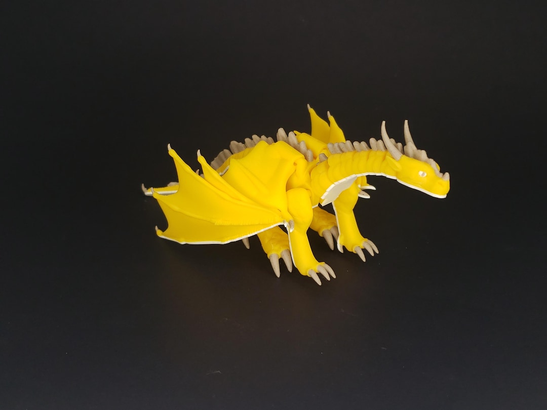 Wings of Fire Inspired SAND WING 3d-printed Flexible Dragon - Etsy