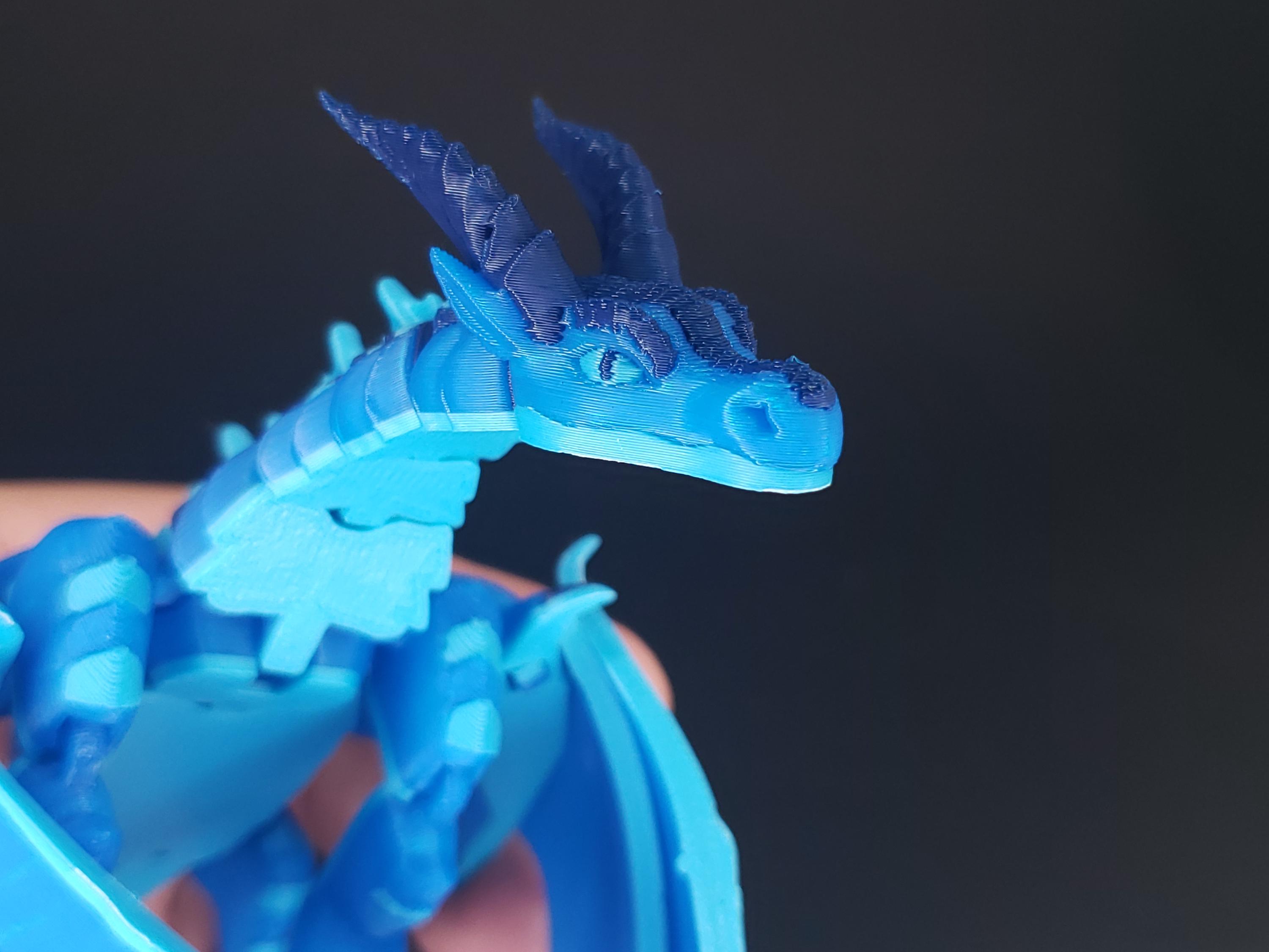 Wings of Fire Inspired SEA WING 3d-printed Flexible Dragon - Etsy