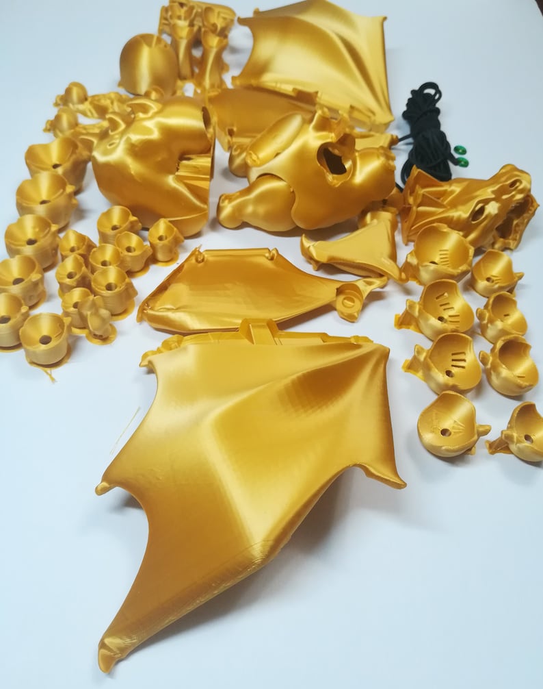 3D Printed Articulated Dragon DIY KIT BJD Ball Jointed - Etsy