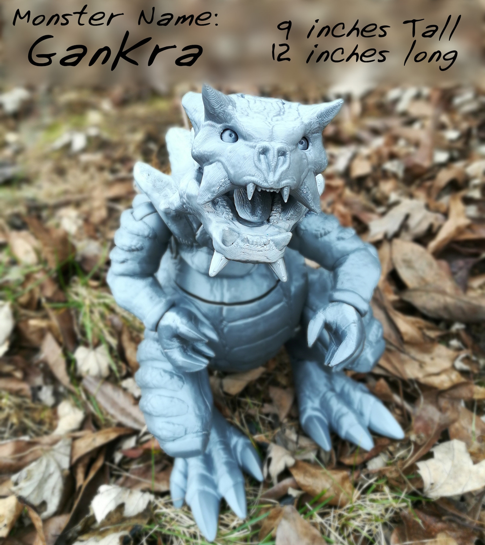 Gankra Kaiju Monster BJD Articulated Creature FREE Extra Pins and ...