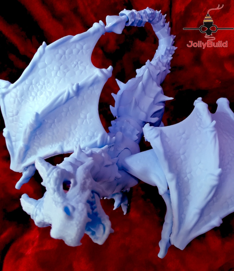 3D Printed DIY Articulated Elder Dragon Braqolie Detailed Braq - Etsy