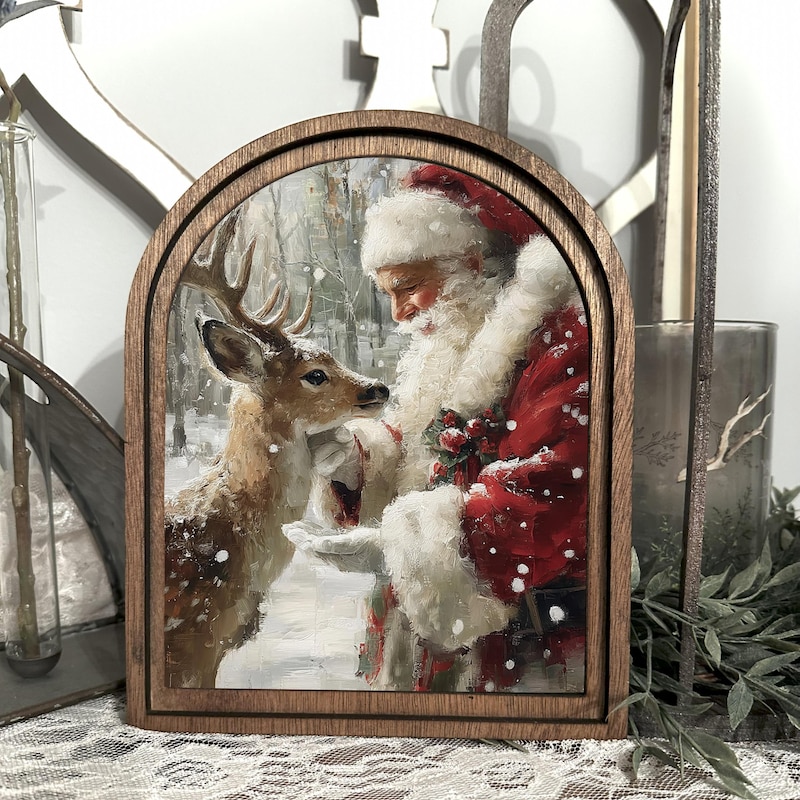Wooden Santa Arch Decor - Etsy