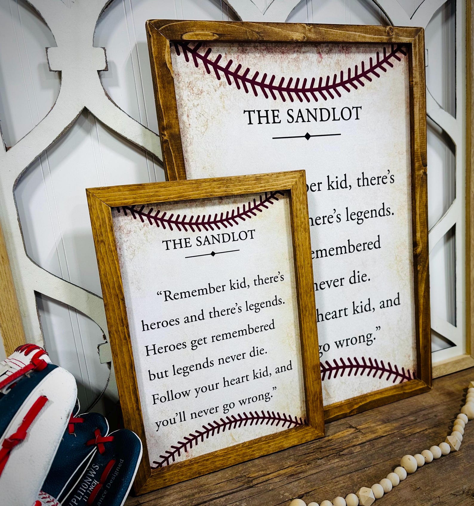 The Sandlot Quote Wood Framed Sign, Kids Bedroom Decor, Nursery Decor ...