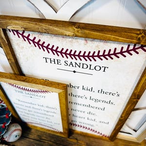 The Sandlot Quote Wood Framed Sign, Kids Bedroom Decor, Nursery Decor ...