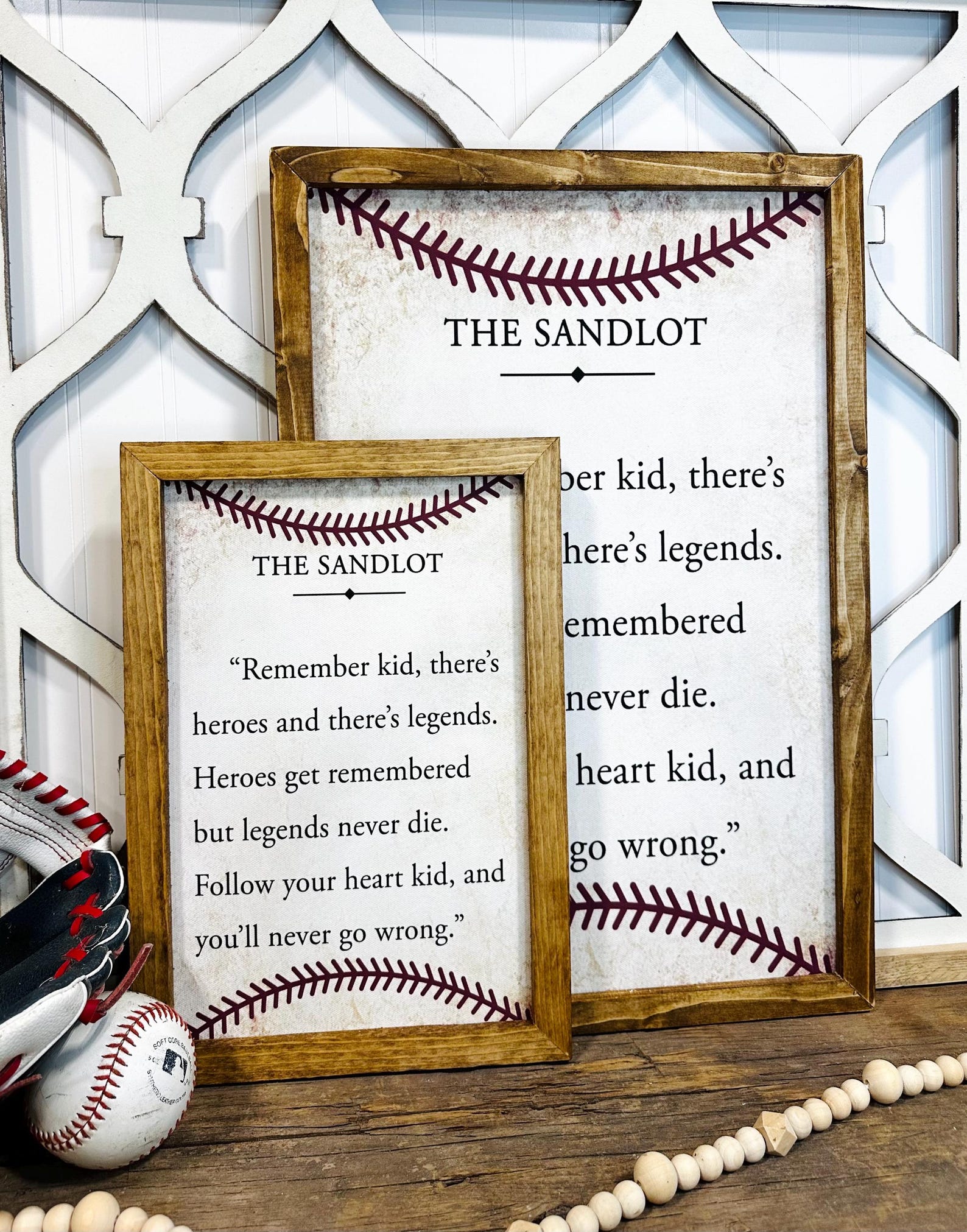 The Sandlot Quote Wood Framed Sign, Kids Bedroom Decor, Nursery Decor ...