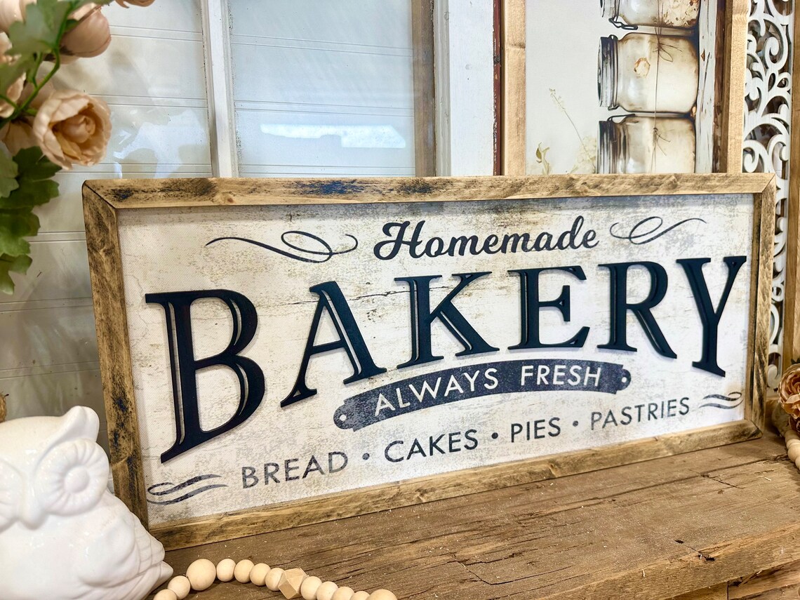 Farmhouse Kitchen Sign Bakery Kitchen Sign Gift for Bakers - Etsy