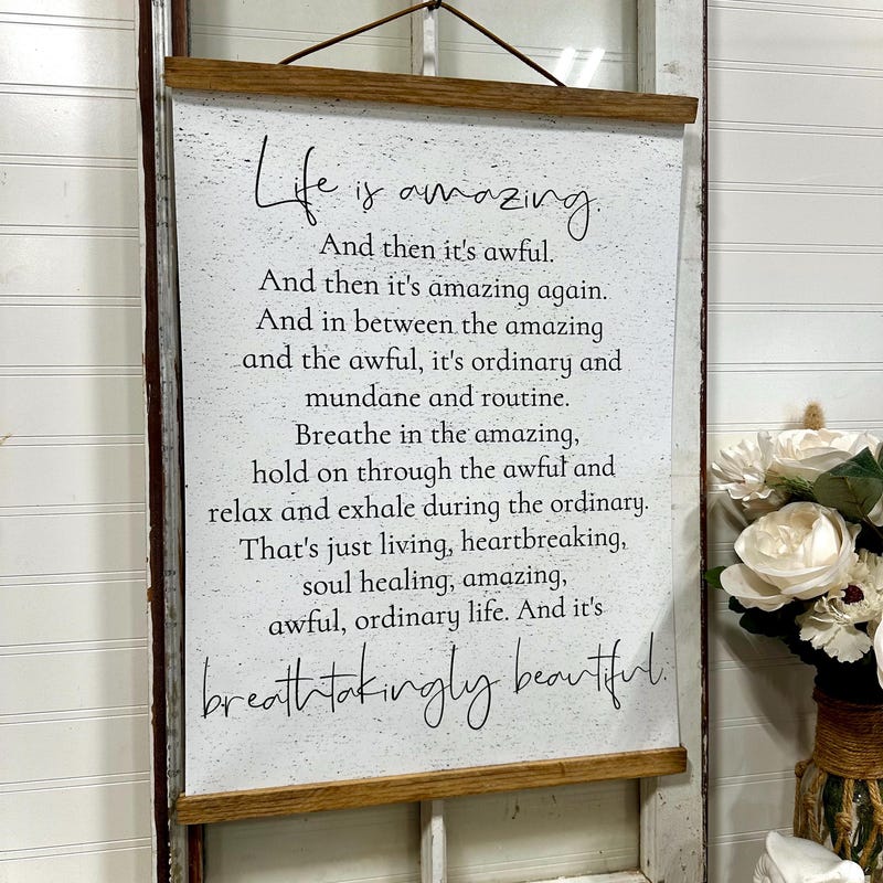 Life is Amazing - Etsy