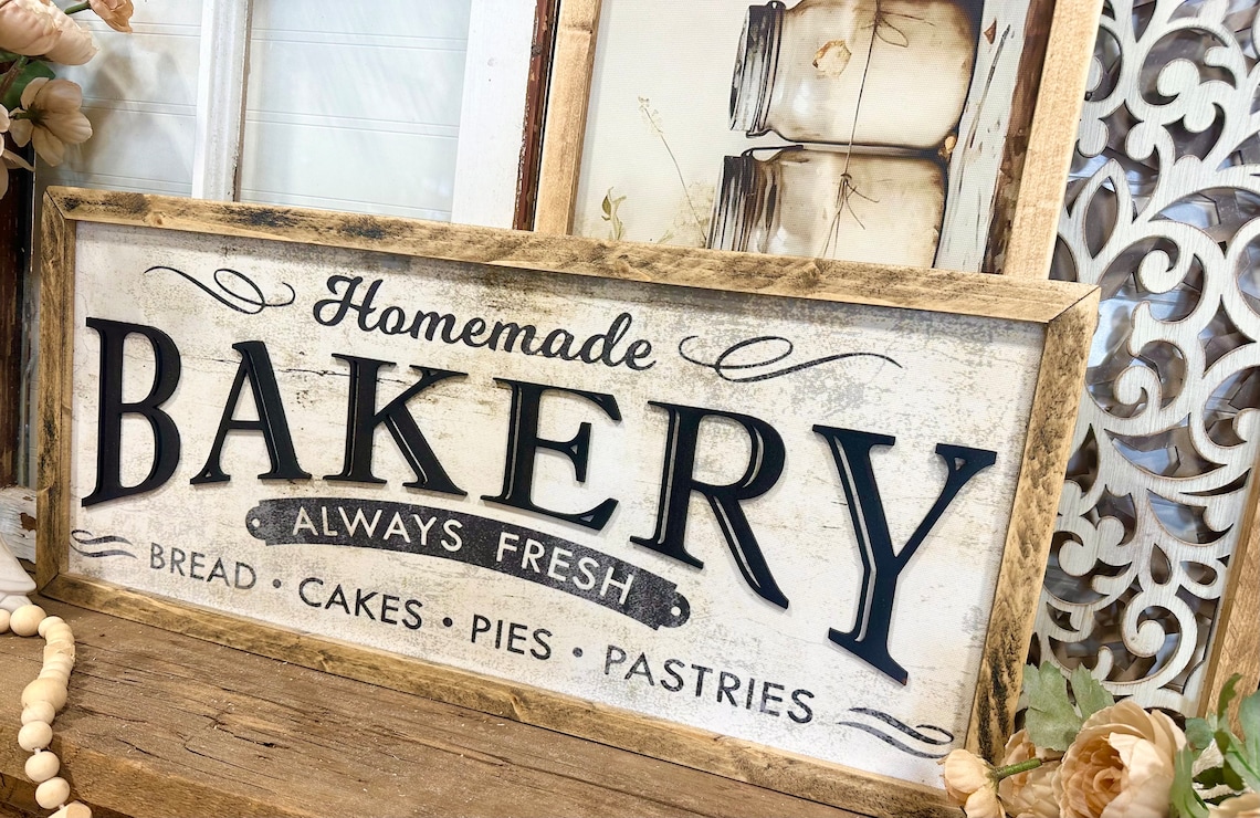 Farmhouse Kitchen Sign Bakery Kitchen Sign Gift for Bakers - Etsy