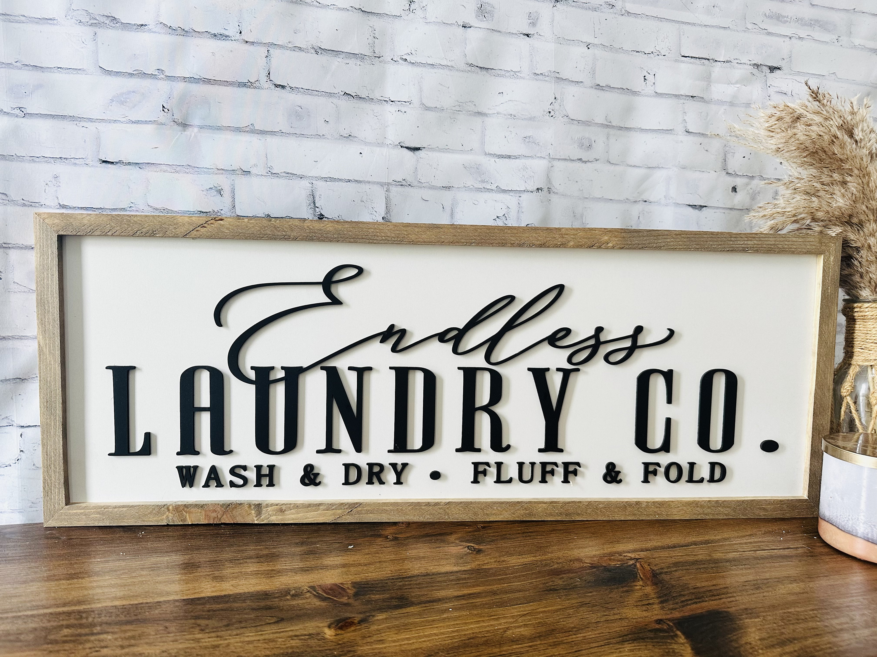 Funny Laundry Room Framed Sign Modern Laundry Room Decor Long Laundry ...