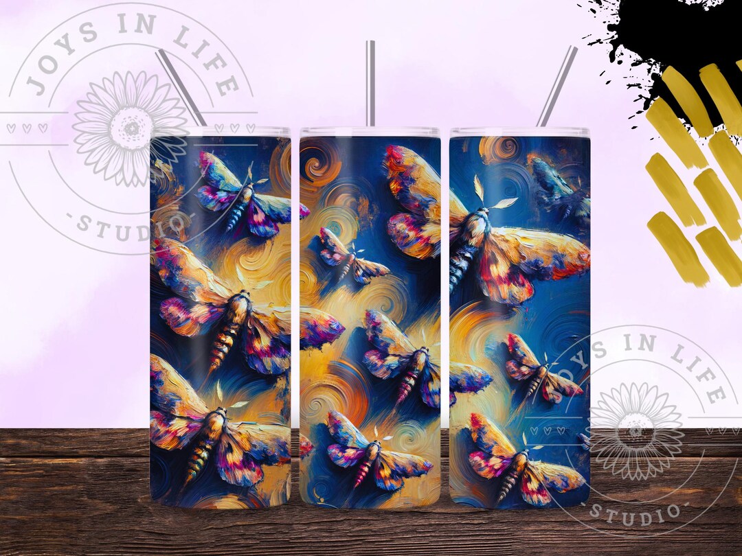 Gothic Moth PNG, Moody Moth Sublimation Design, Dark Aesthetic Tumbler ...