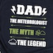 Meteorologist Dad Shirt Meteorology Gift for Dad Funny Father ...