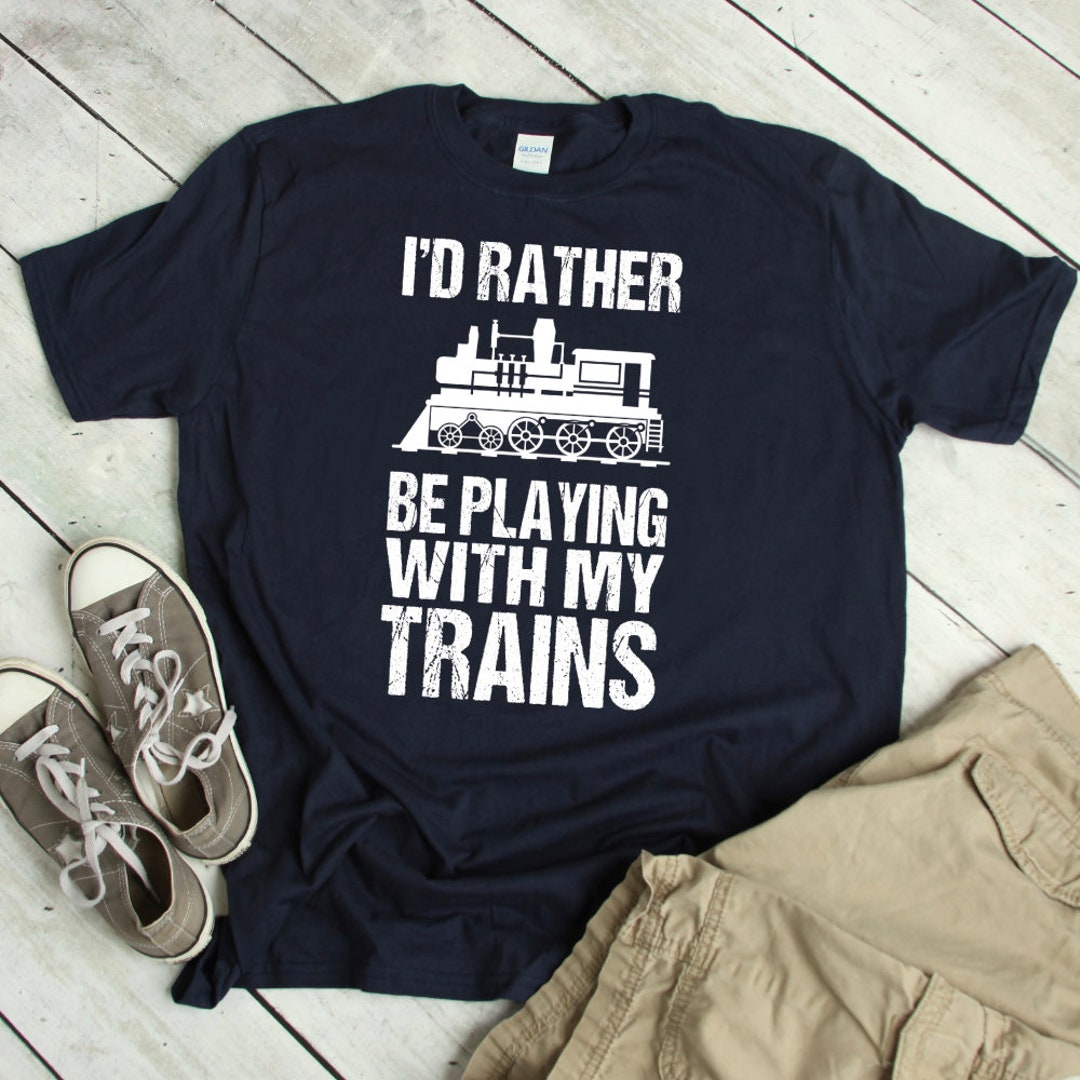 Model Train Shirt Funny Model Railroad Tshirt Model Train Gift Playing ...