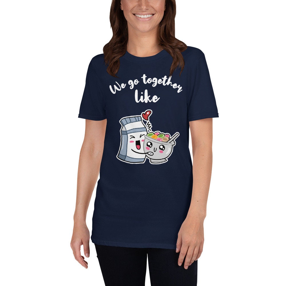 Cereal Shirt Funny Cereal and Milk Shirt Cereal Couple Tshirt - Etsy
