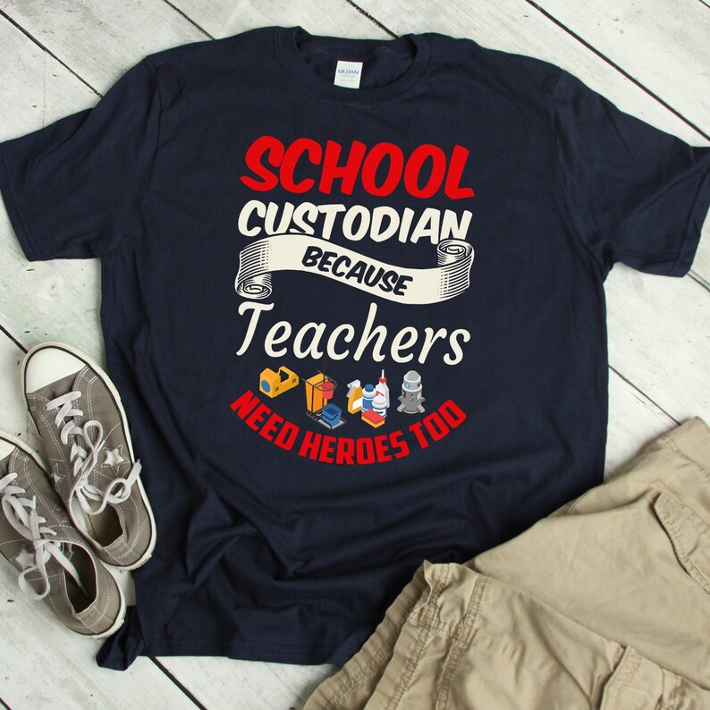 Funny School Custodian Shirt Joke School Custodian Gift Humor | Etsy
