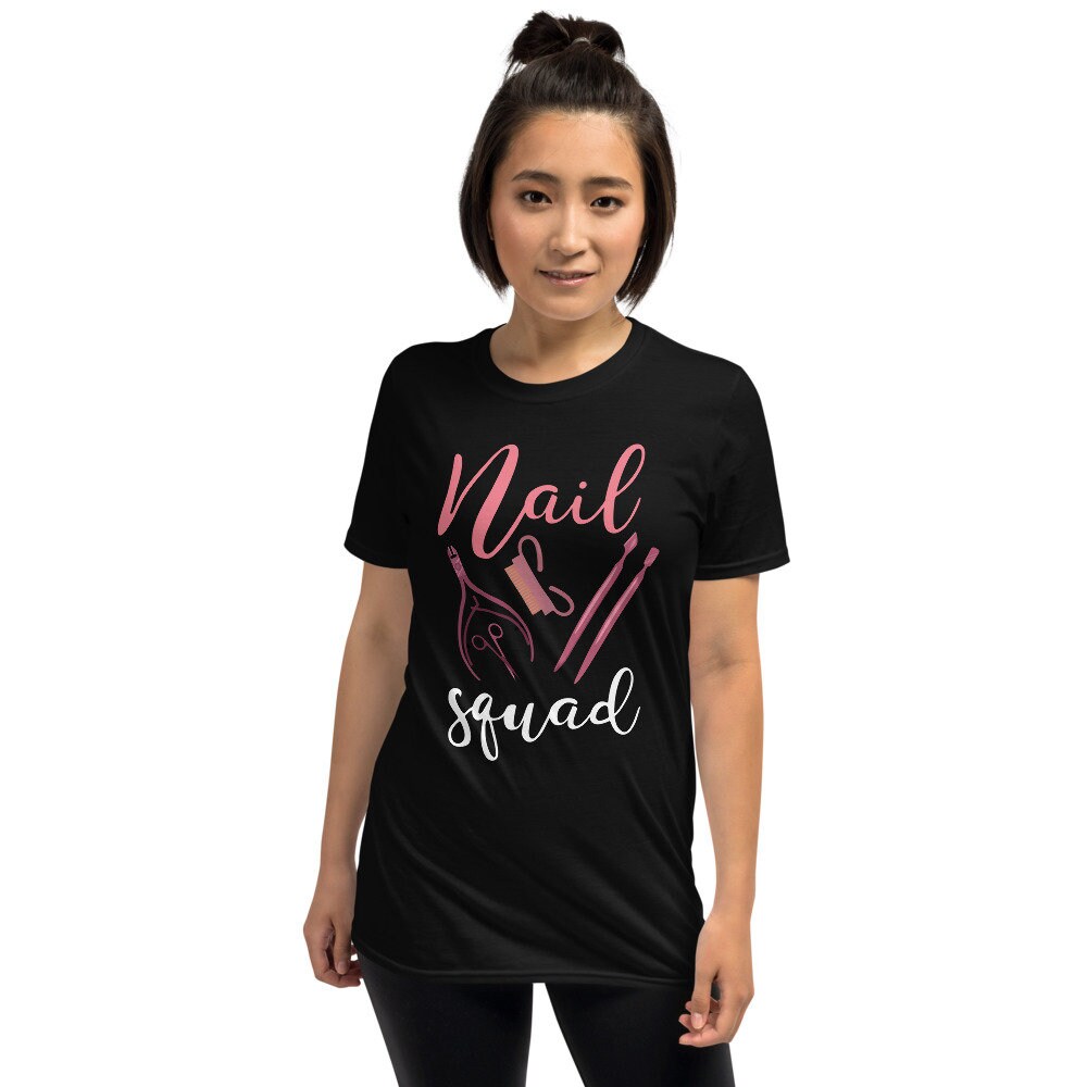 Nail Tech Shirt Nail Squad Tshirt Nail Salon Outfit Nail Tech - Etsy