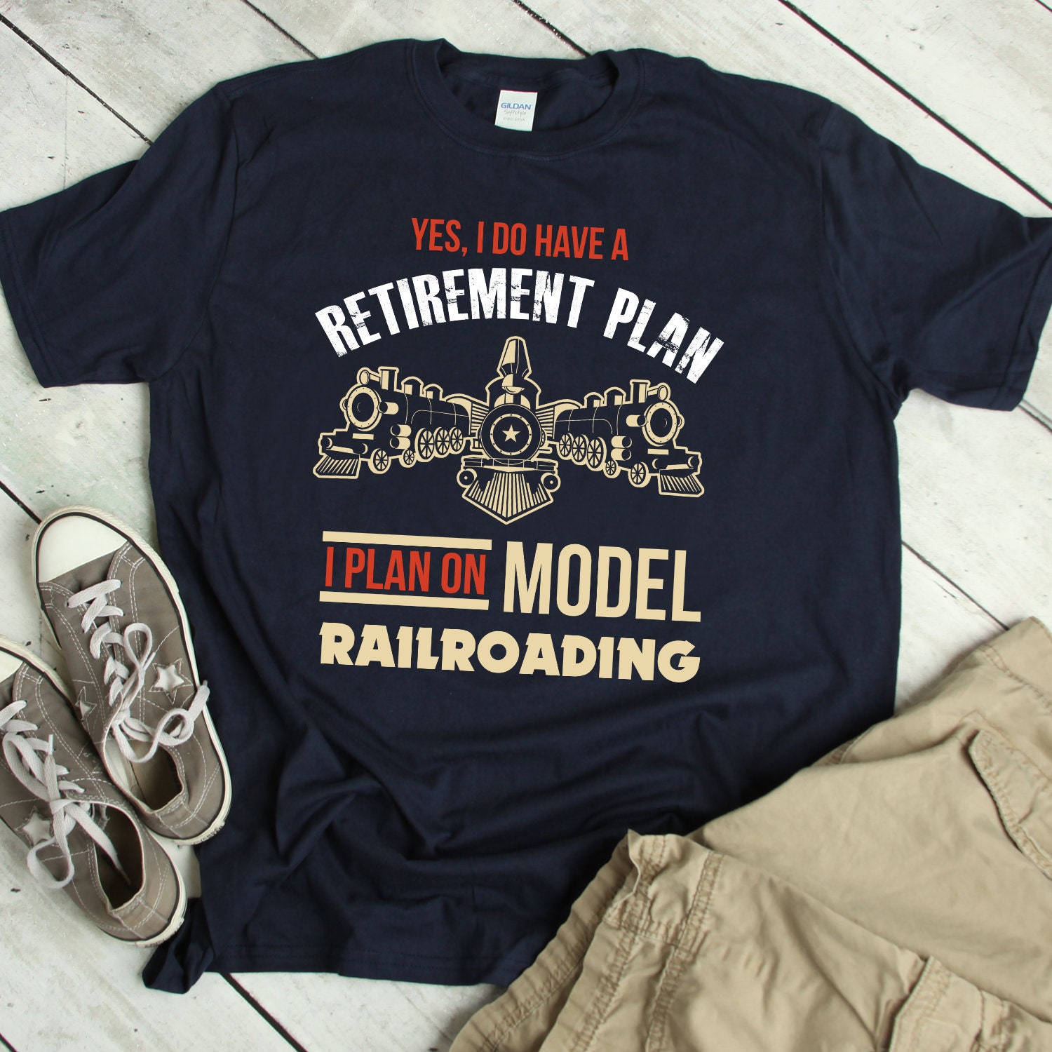 Model Train Shirt Retirement Model Railroad Tshirt Model Train | Etsy