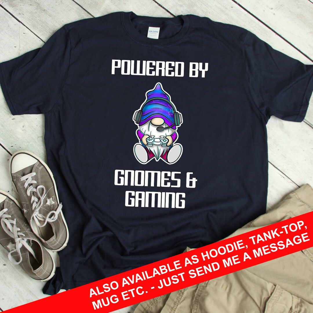 Gamer Shirt Gnome Lover Garden Gnome Gaming Gift Video Games T-shirt - Etsy