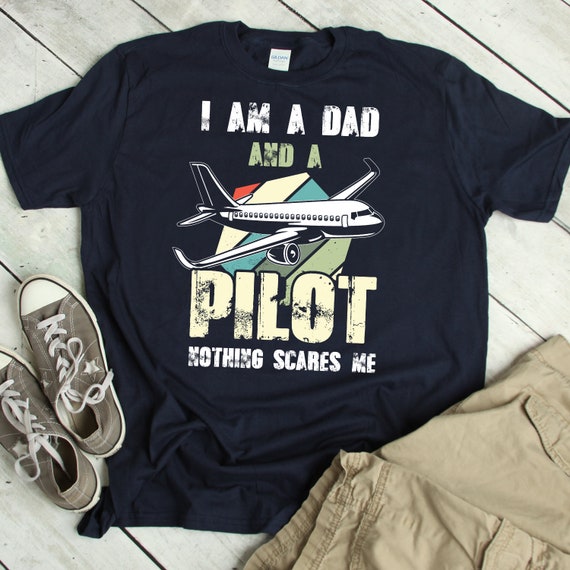 Pilot Dad Shirt Funny Pilot Father TShirt Humor Pilot Gift for | Etsy