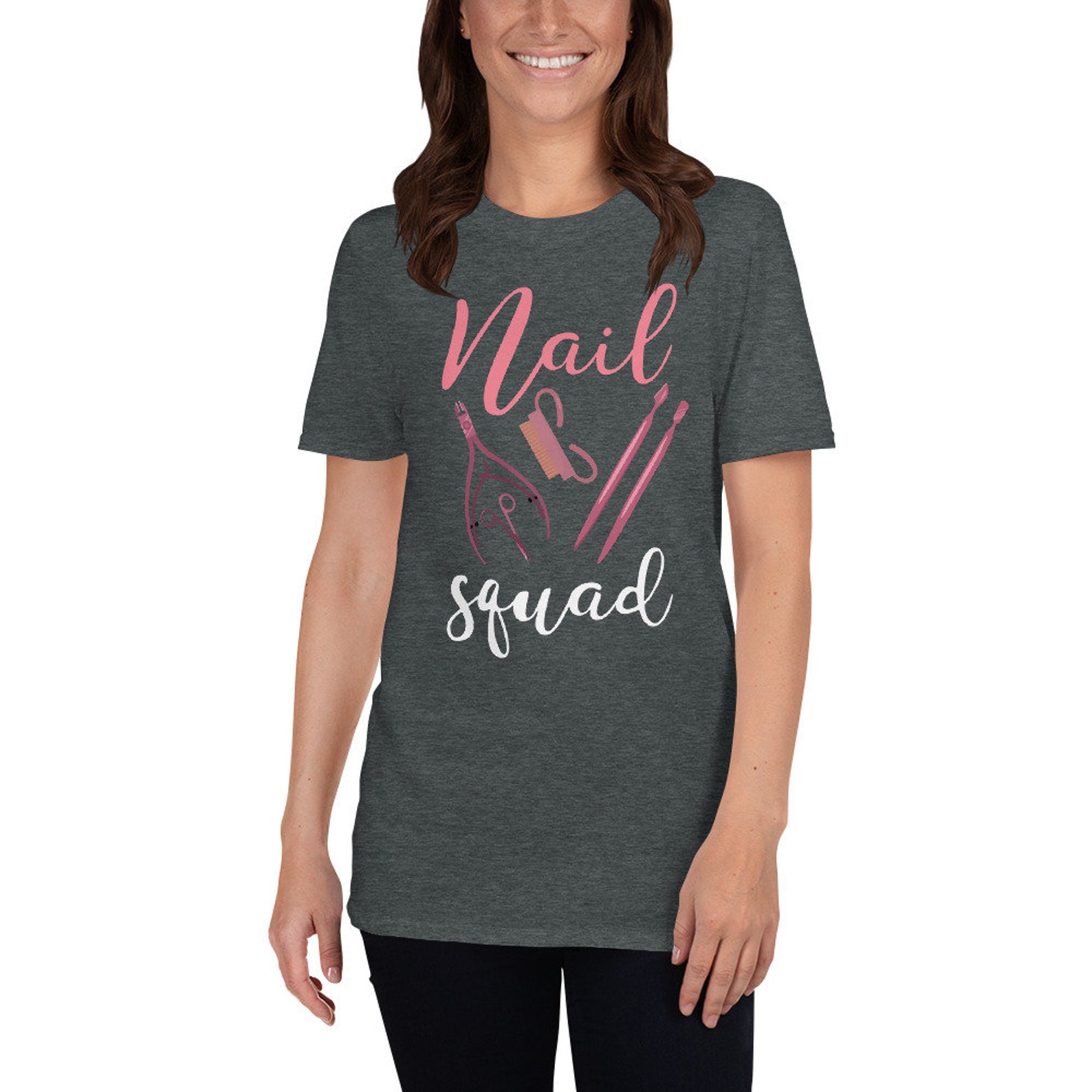 Nail Tech Shirt Nail Squad Tshirt Nail Salon Outfit Nail Tech - Etsy