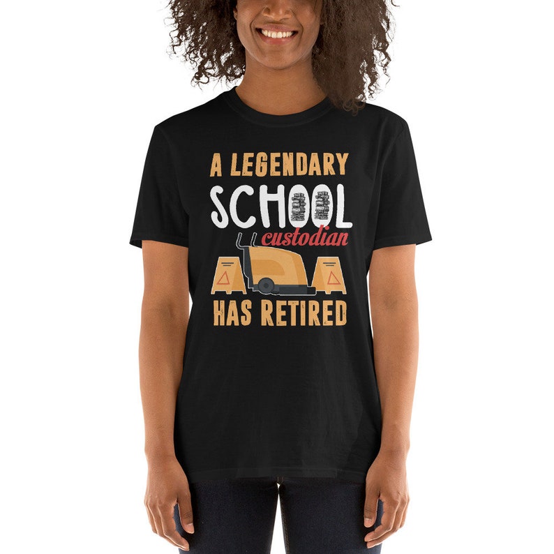 Retired School Custodian Shirt School Custodian Retirement Gift Joke ...