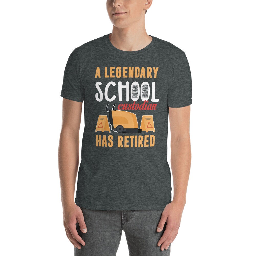 Retired School Custodian Shirt School Custodian Retirement Gift Joke ...