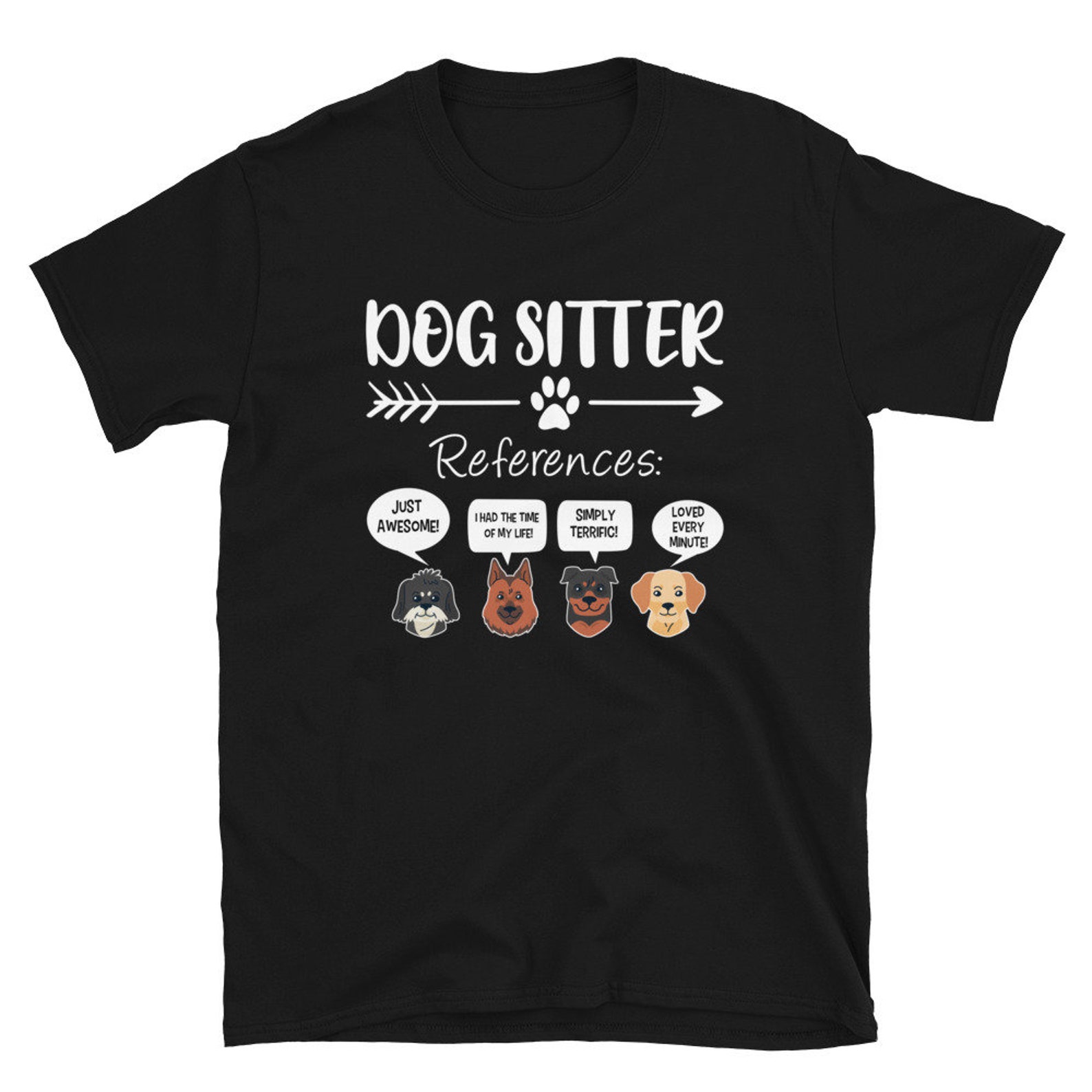 dog-sitter-shirt-funny-dog-sitter-gift-sitting-dogs-t-shirt-etsy