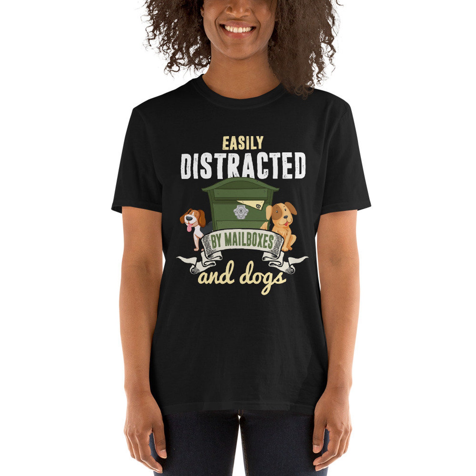 Postal Worker Dog Shirt Funny Mail Carrier Tshirt for Dog Lovers Mail ...
