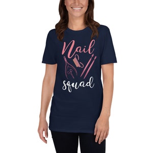 Nail Tech Shirt Nail Squad Tshirt Nail Salon Outfit Nail Tech Gift ...