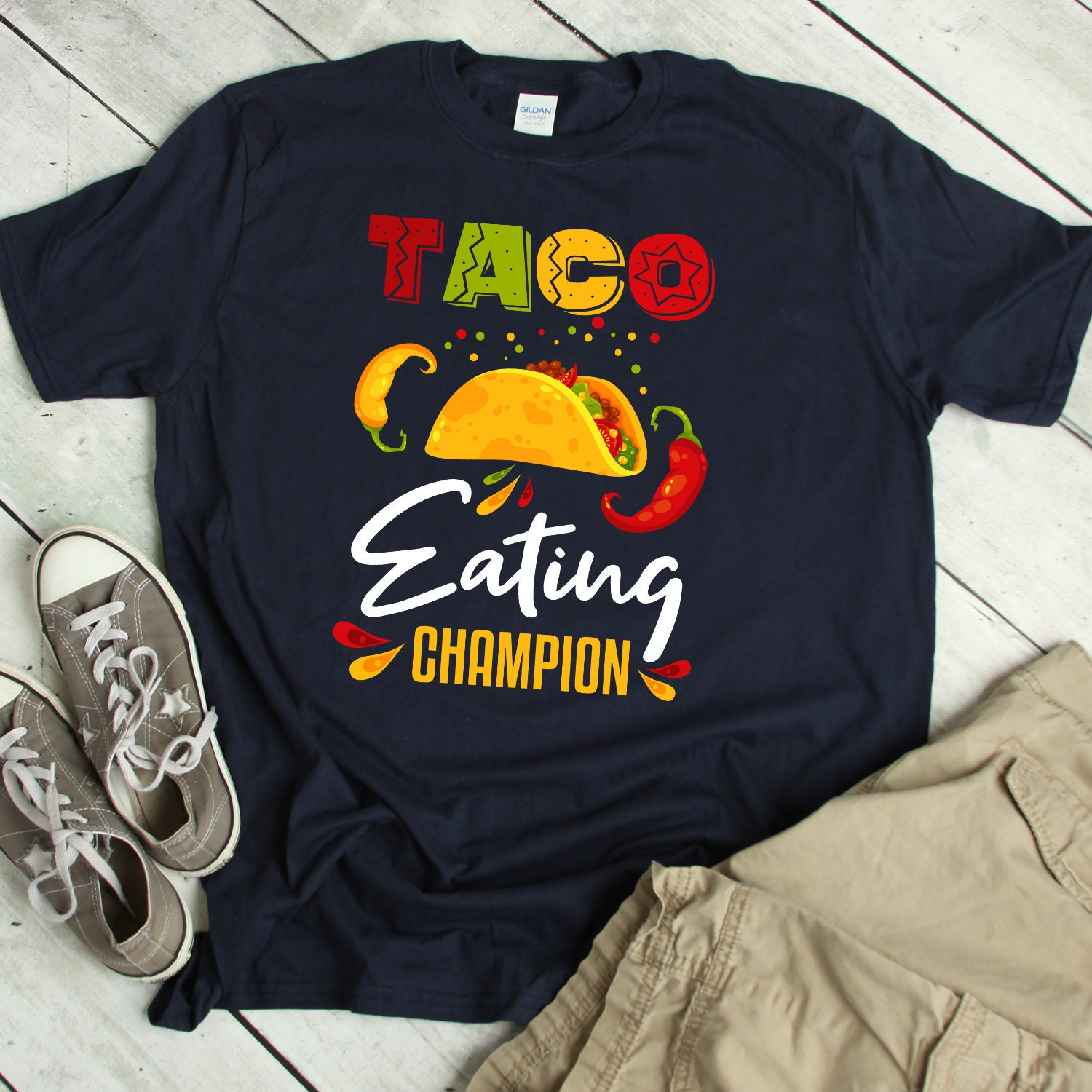 Taco Shirt Taco Eating T Shirt Funny Eating Contest Champion | Etsy