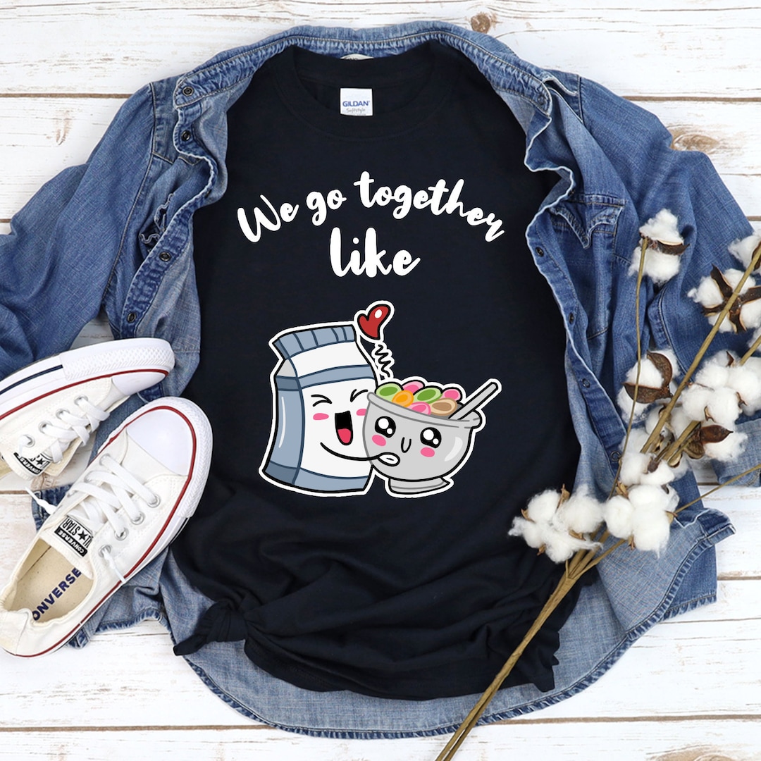 Cereal Shirt Funny Cereal and Milk Shirt Cereal Couple Tshirt Best ...
