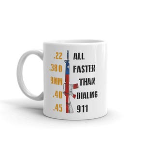 Gun Coffee Mug Funny Gun Mug Gun Lover Coffee Mug 2nd Amendment Mug ...