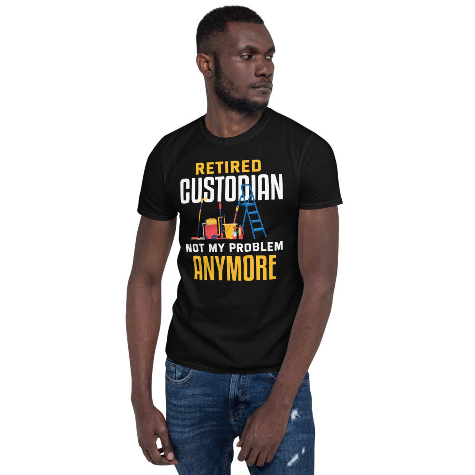 Retired Custodian Shirt Custodian Retirement Gift Funny Custodian ...