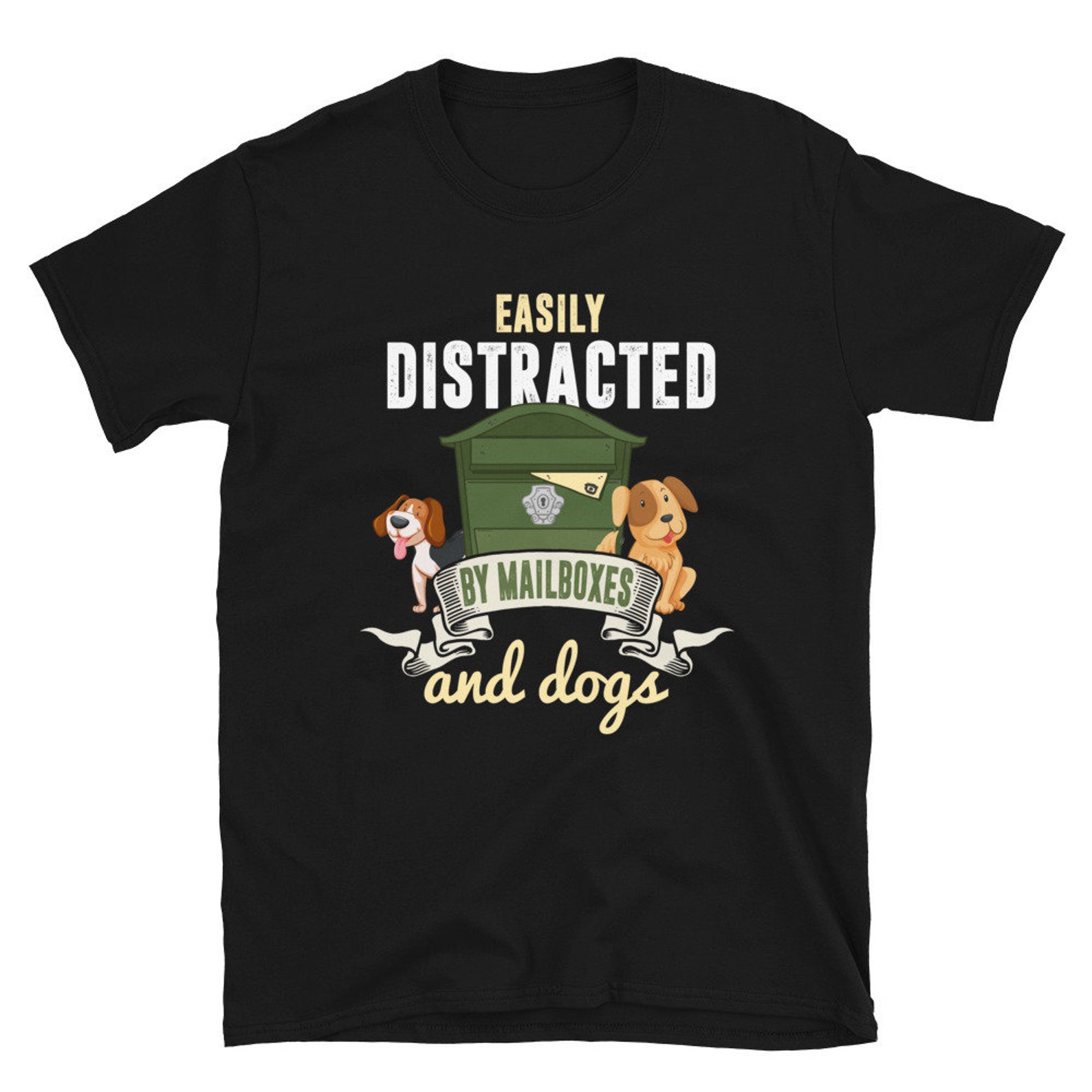 Postal Worker Dog Shirt Funny Mail Carrier Tshirt for Dog Lovers Mail ...