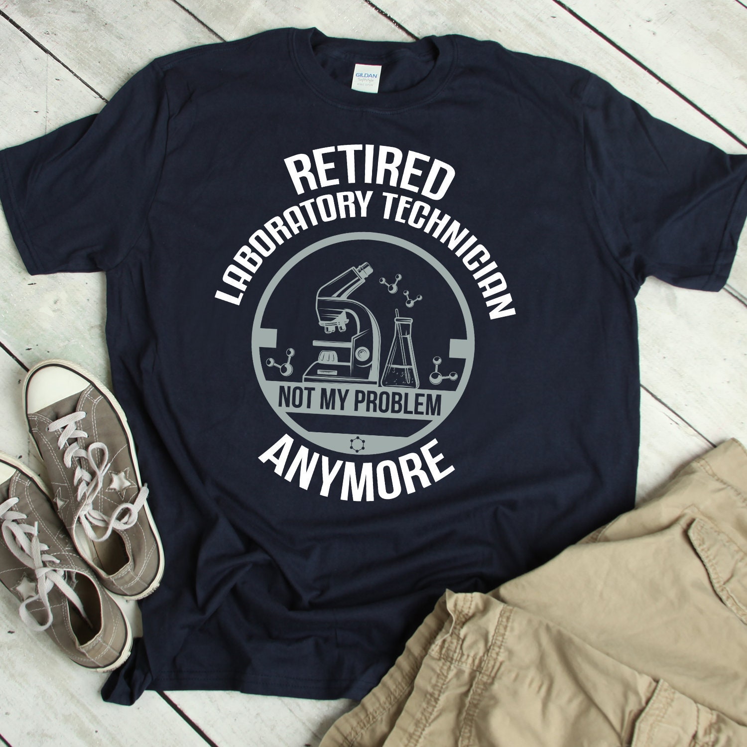 Laboratory Technician Retirement Gift Retired Lab Tech Shirt | Etsy