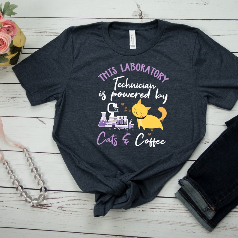 Lab Tech Shirt Funny Lab Tech Gift for Cat Lovers Laboratory - Etsy