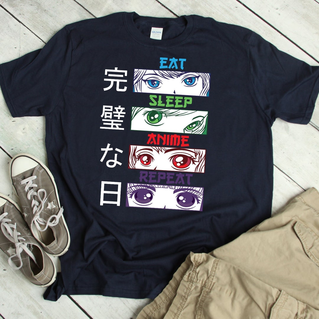 Anime Shirt Joke Anime Gift Anime Life Tee Eat Sleep Anime T Shirt I ...