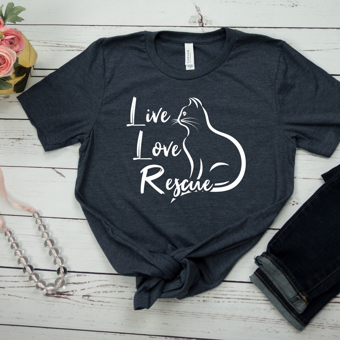 Cat Adoption Tshirt Cat Rescue Shirt Adopting a Cat Shirt Rescue Cats T ...
