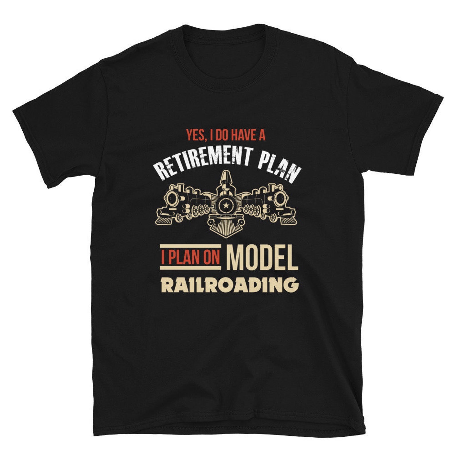 Model Train Shirt Retirement Model Railroad Tshirt Model Train Gift ...