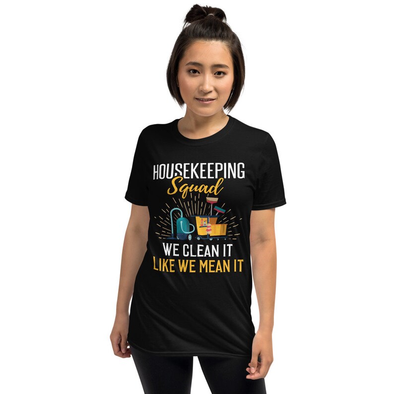 Housekeeping Shirt Humor Cleaning Squad Housekeeper Gift T-shirt ...