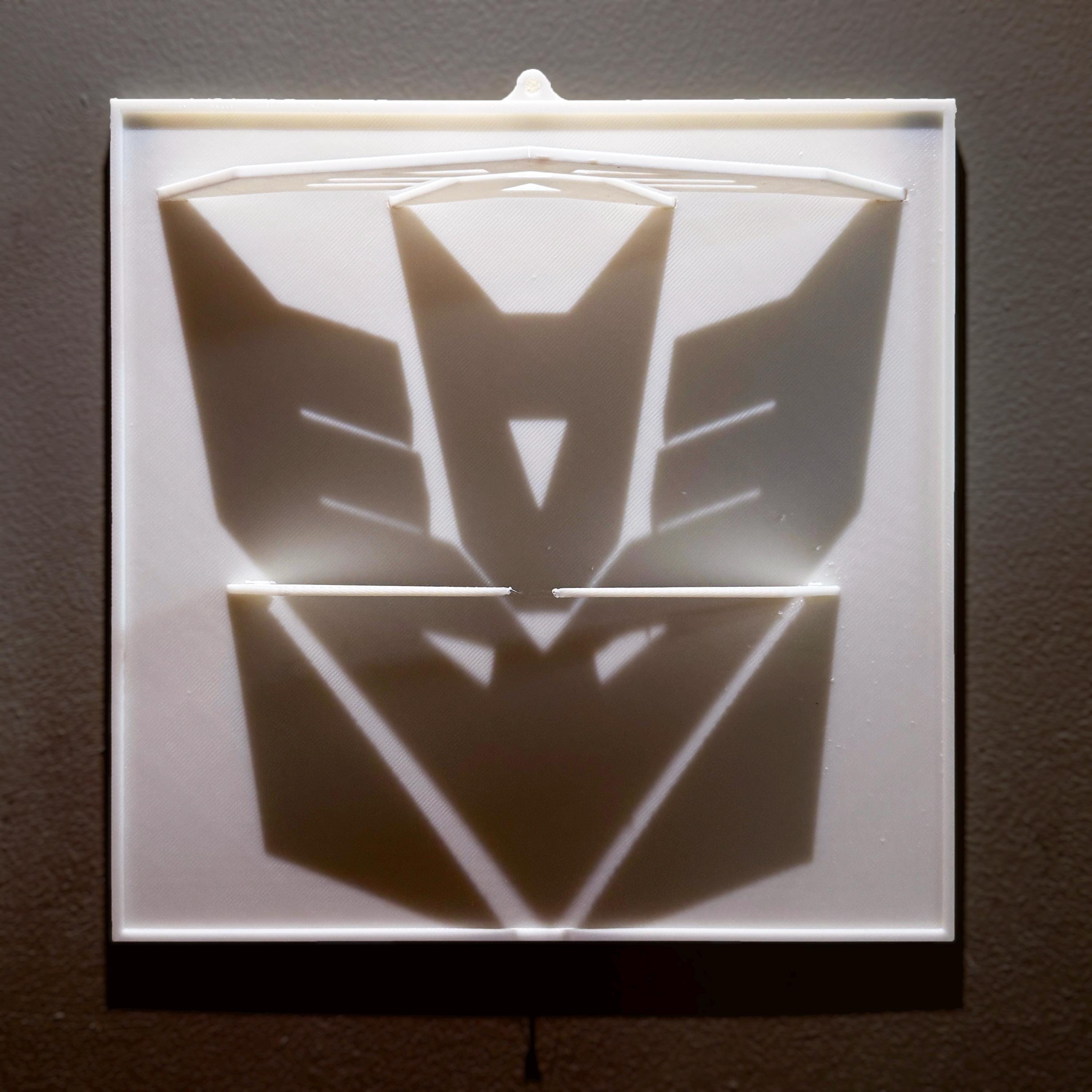 Transformers STL 3D Pack | 2 Transformers Logo Shadow Art STL Files ...