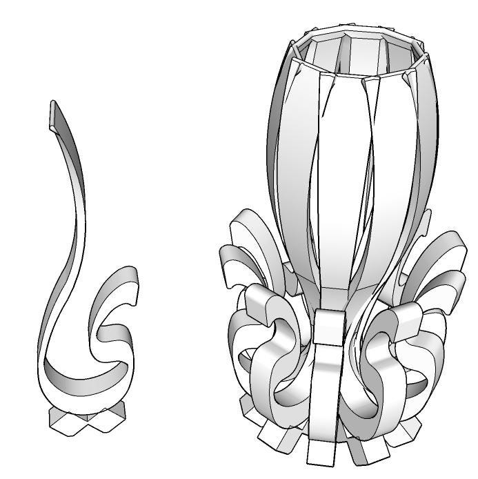 Arabic Calligraphy Inspired Vase | 3D Printable STL File | Elegant ...