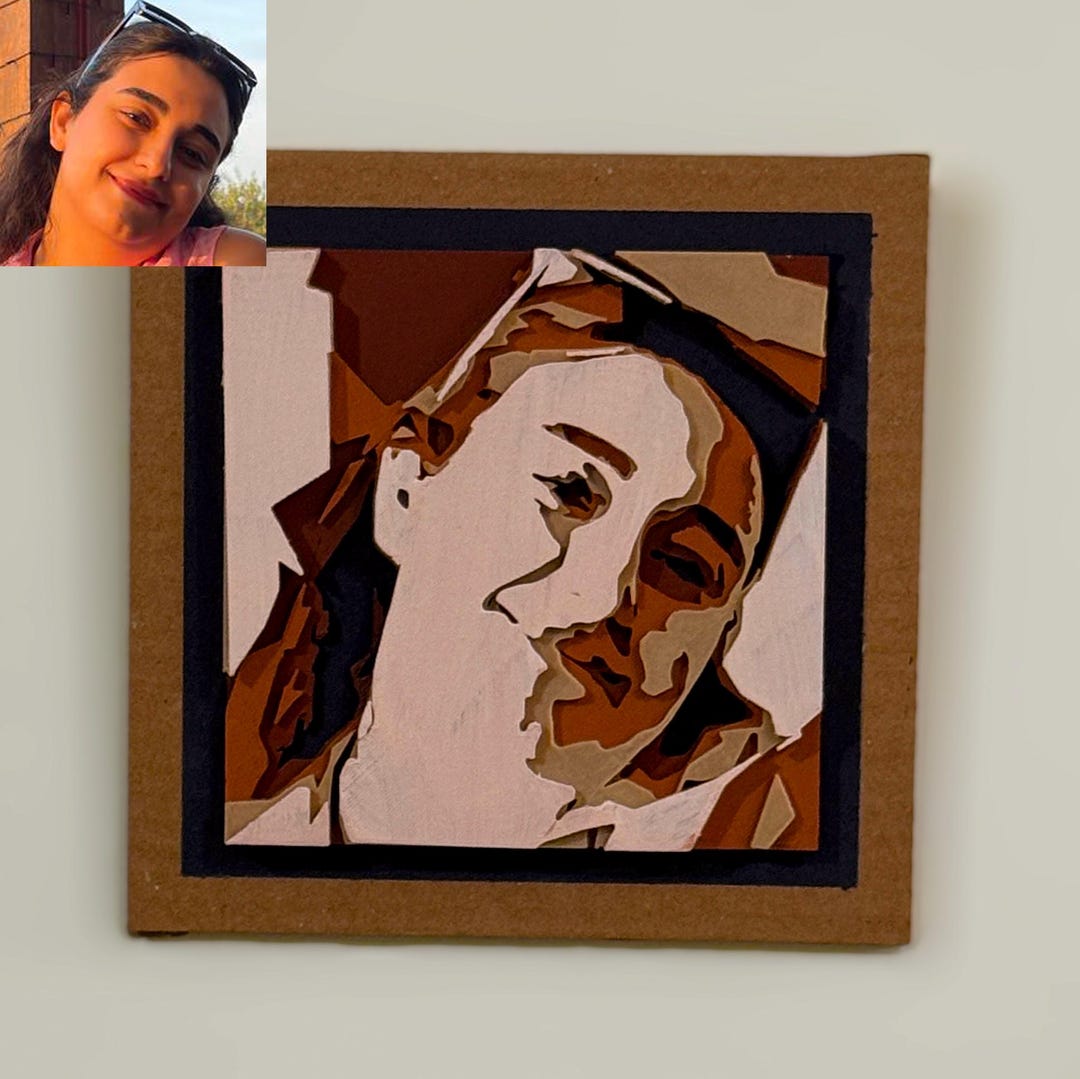 Custom 3D Layered Portrait: Personalized Art Decoration Gift - Etsy