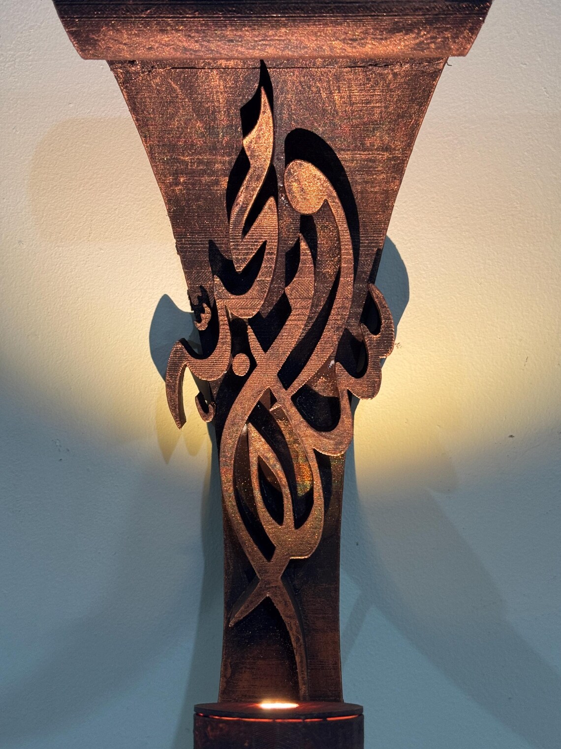 Arabic Calligraphy Shadow Art Wall Light | 3D Printable STL File for ...