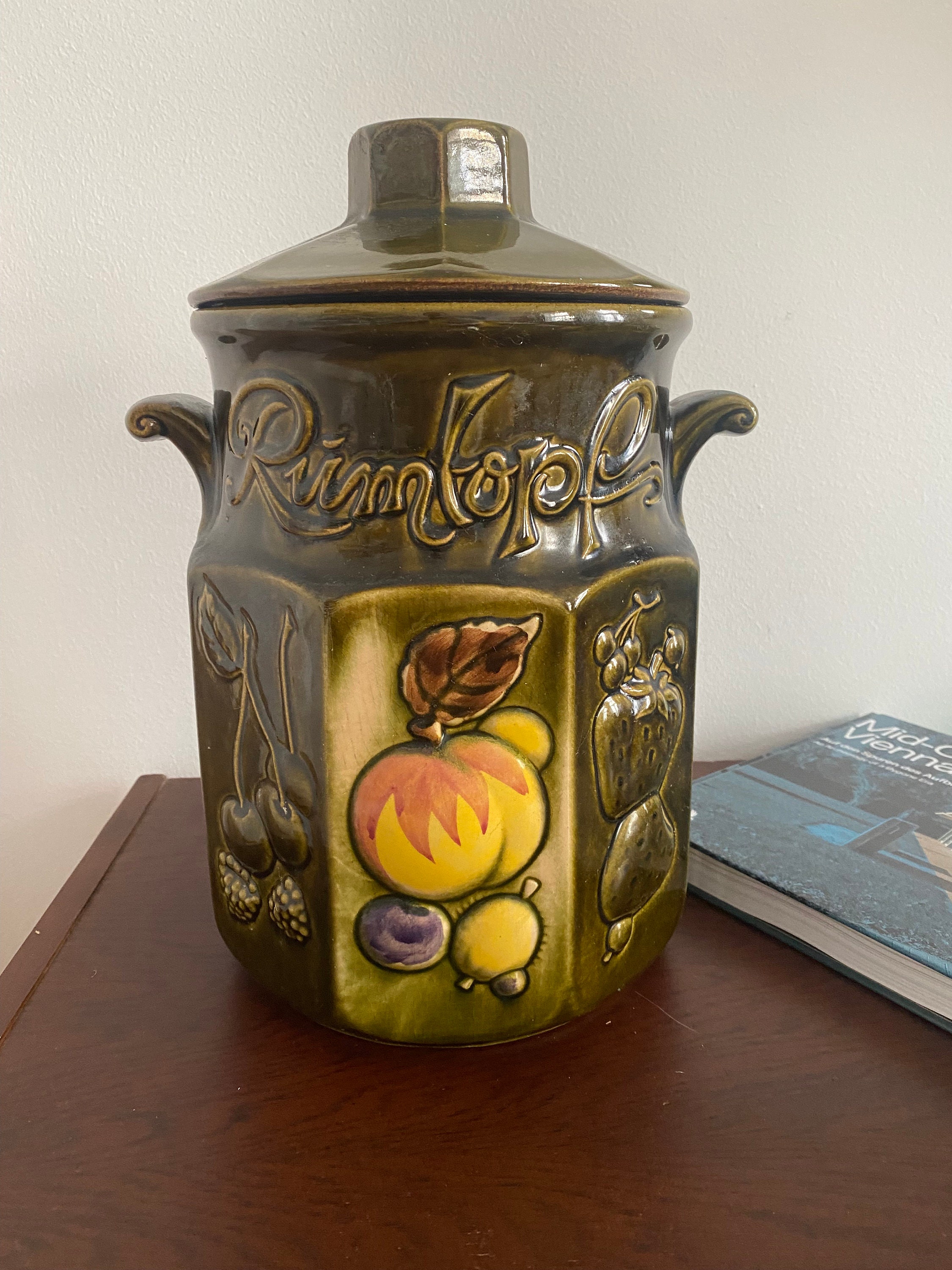 Vintage WGP Scheurich Rumpot Rumtopf Multicolored Glaze - Etsy