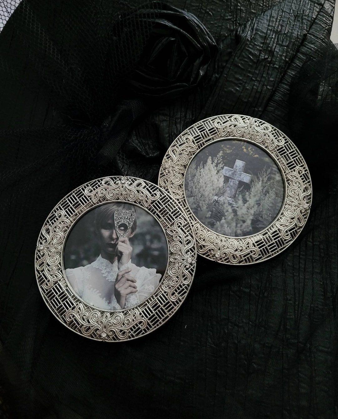 Gothic Photography in Circle Frames Gothic Home Gothic - Etsy