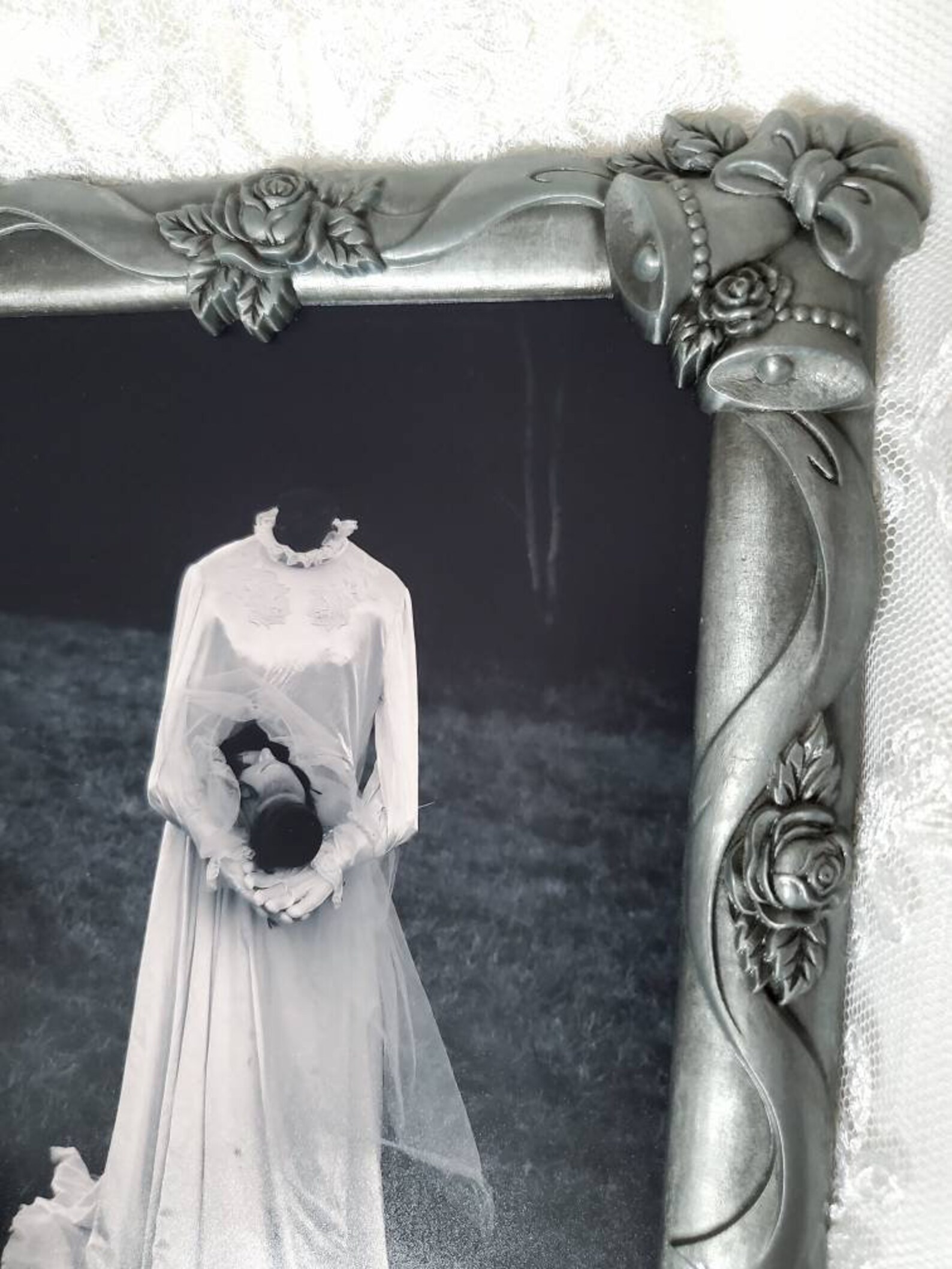 Headless Bride print in vintage wedding frame Horror | Etsy